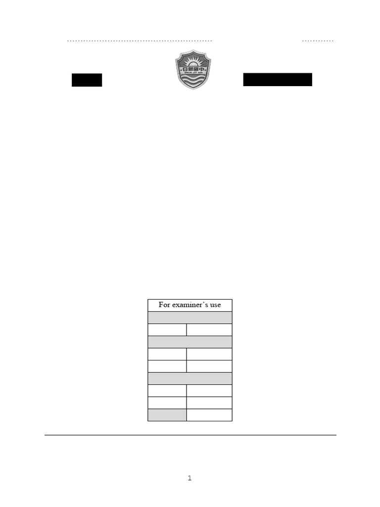 SMJK Jit Sin Mock 3 2023 (Q) | PDF | Chemical Reactions | Acid