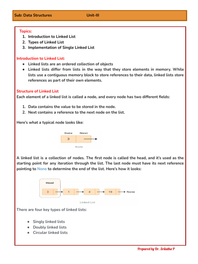 Data Structures - Unit-III | PDF | Data Management | Data