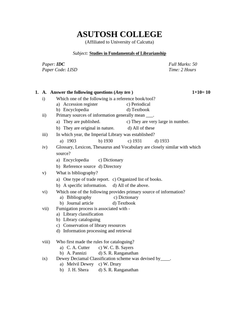 IDC LISD Sem 2 English Version, 2023-24 | PDF | Libraries | Library Science