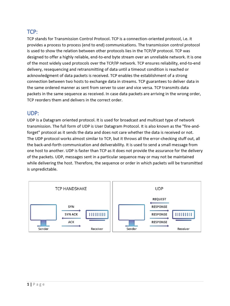 27-TCP+and+UDP | PDF | Transmission Control Protocol | Telecommunications