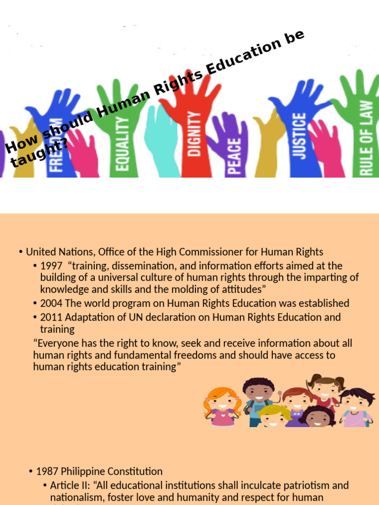 How Should Human Rights Education Be Taught | PDF | Human Rights | Learning