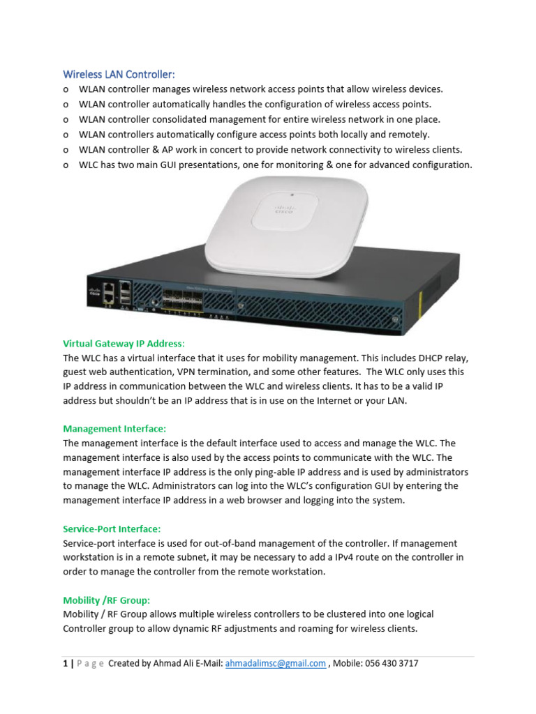 10-Wireless LAN Controller | PDF | Ip Address | Computer Network