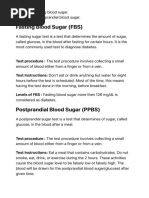 Blood Sugar Monitoring Chart | PDF