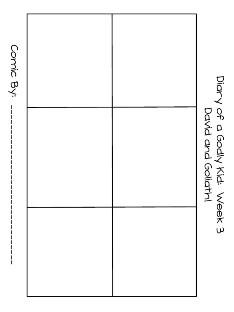 David and Goliath Comic Strip | PDF
