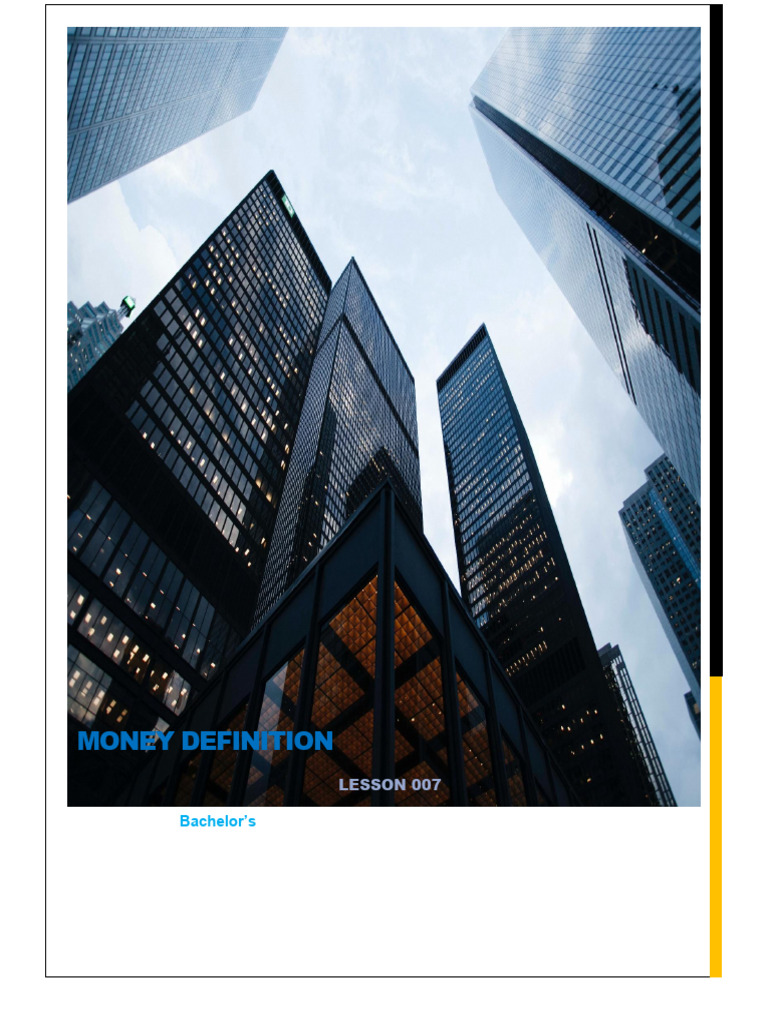 Understanding Money: Definition & Types | PDF | Money | Medium Of Exchange