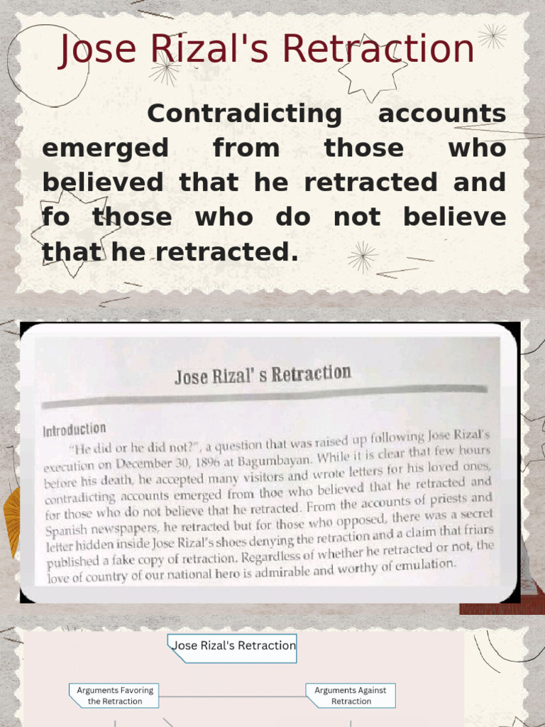 Jose-Rizals-Retraction - 20241019 214705 0000 | PDF | Philippines