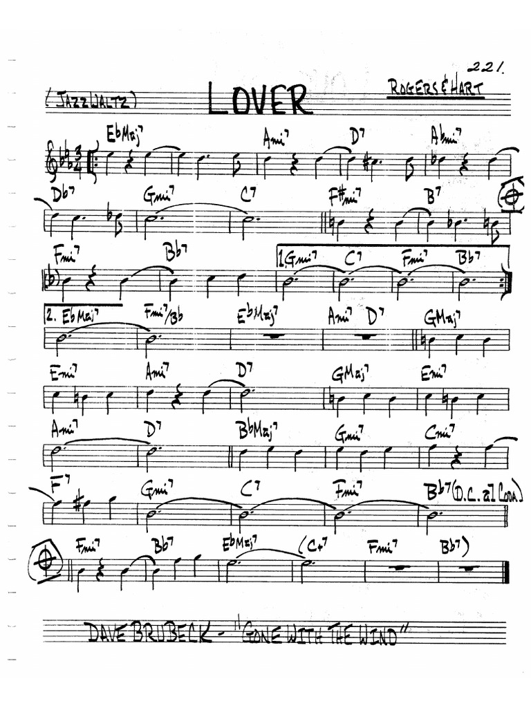 Lover - Jazz Waltz C | PDF