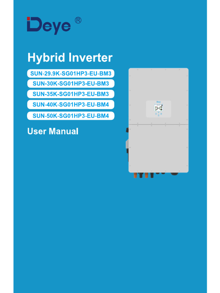 29.9kW To 50kW HV Inverter Manual | PDF