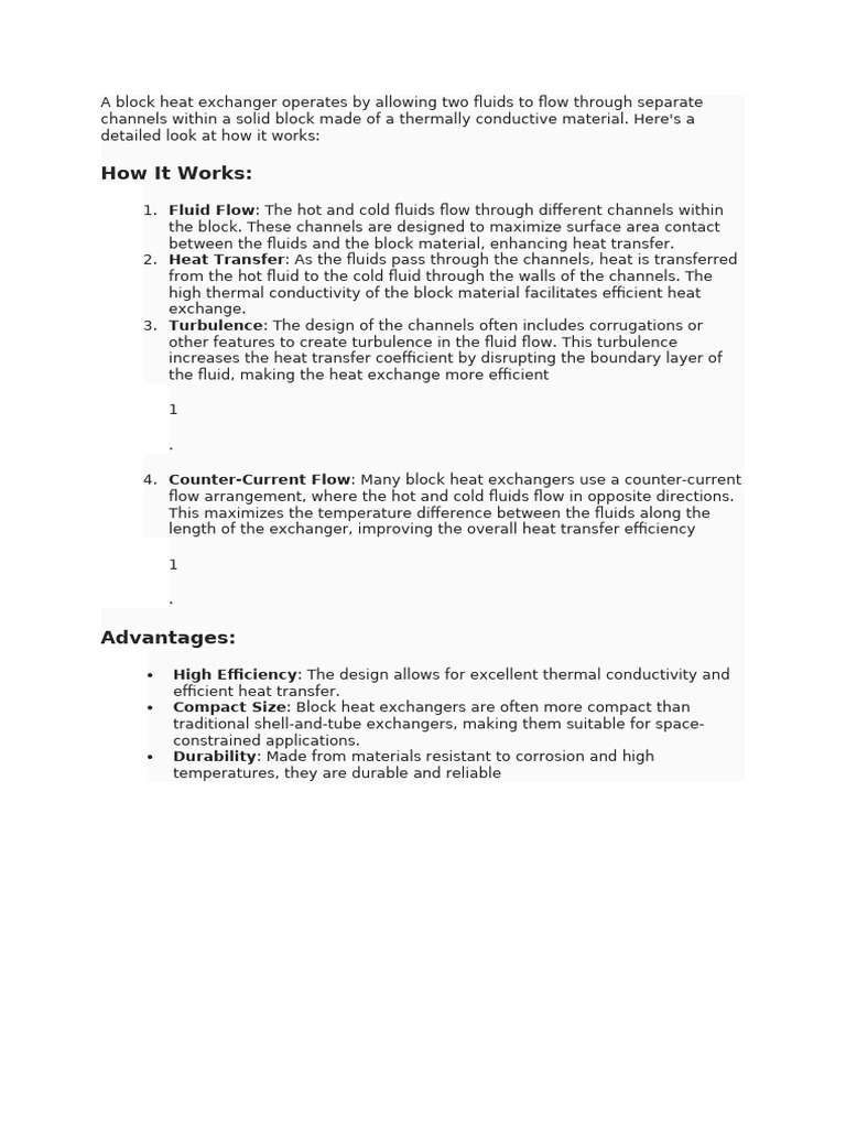 Fonctionnement des échanges à bloc | PDF