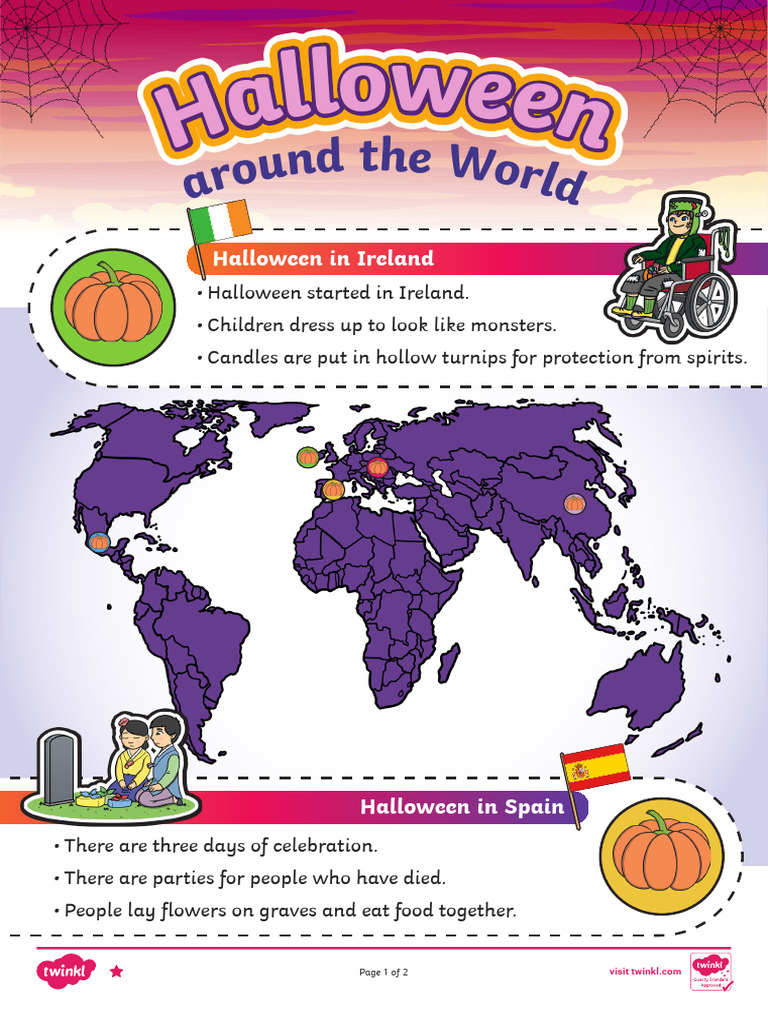 T L 53974 ks1 Halloween Around The World Differentiated Reading ...