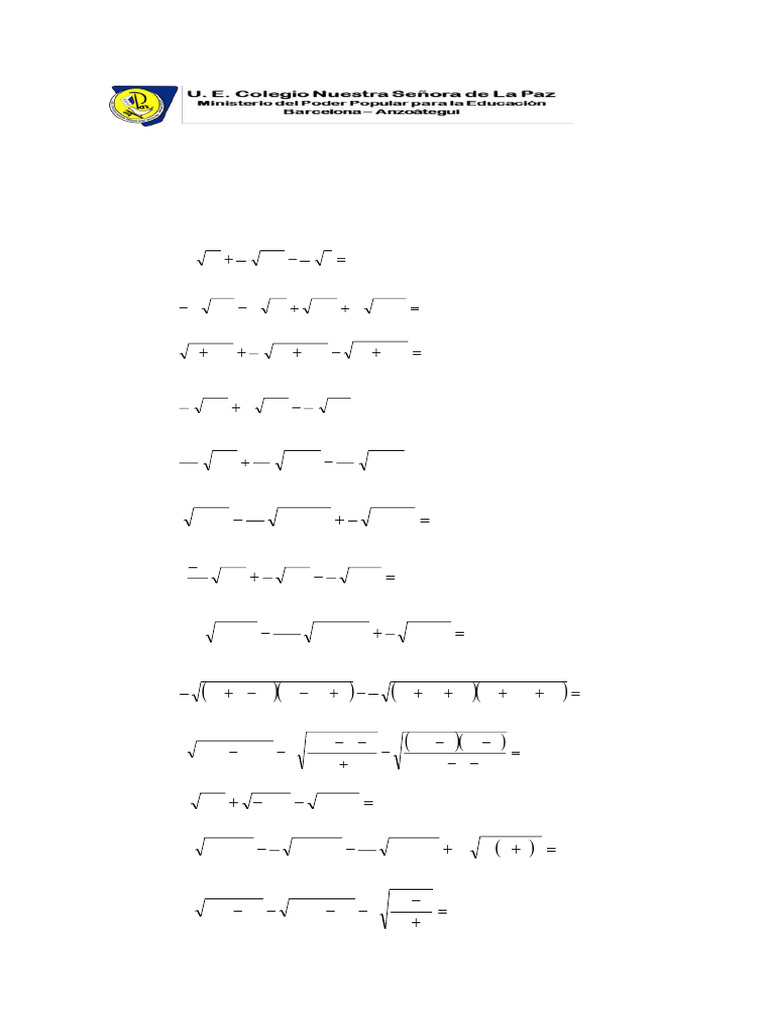 Guia Radical Matematicas | PDF