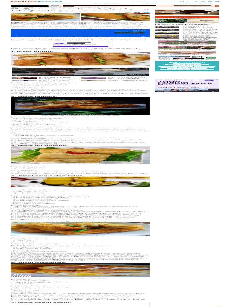 11 Resep Risol Mudah untuk Jualan | PDF