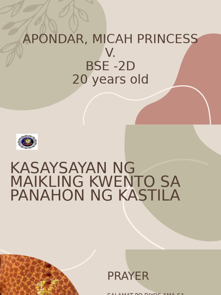 APONDAR, MICAH PRINCESS V | PDF