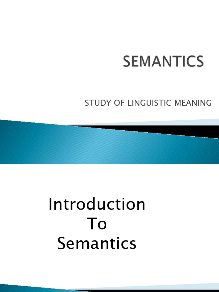 Semantics 120108115053 Phpapp01 | PDF | Semantics | Idiom