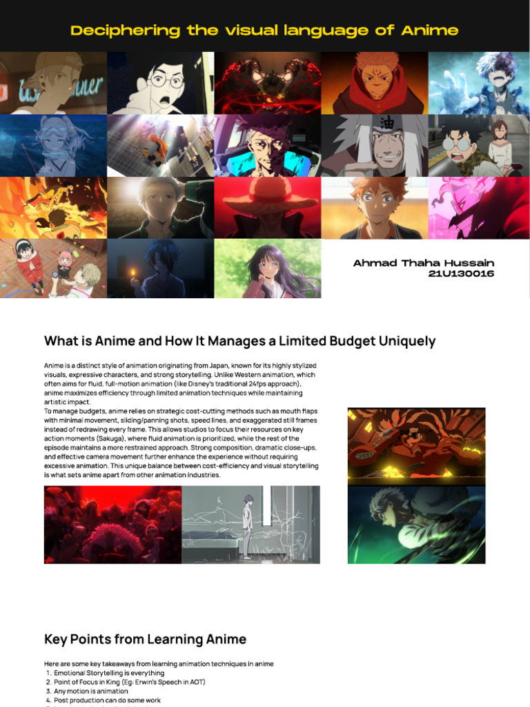 Anime Visual Grammar Analysis Based On Composition | PDF | Animation ...
