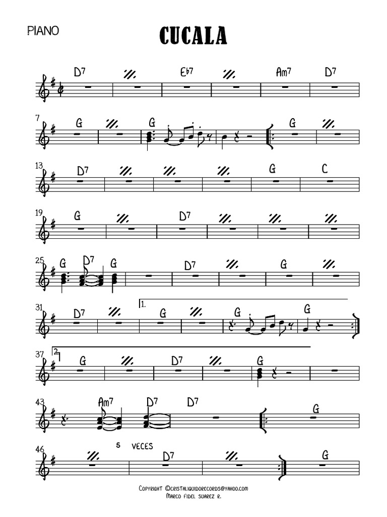 Cucala Piano | PDF