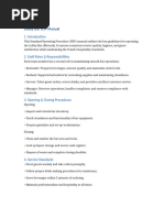 Bar Standard Operating Procedures Guide | PDF