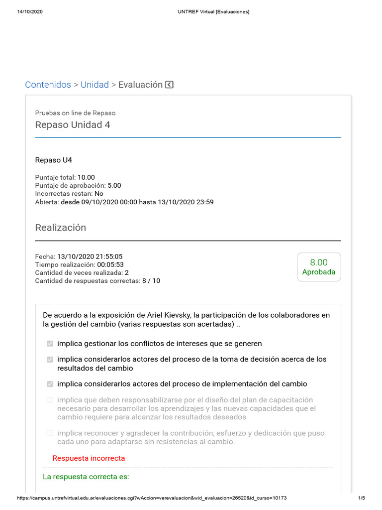 RESPUESTAS CORRECTAS ACT OBLIGATORIA U4 | PDF | Innovación