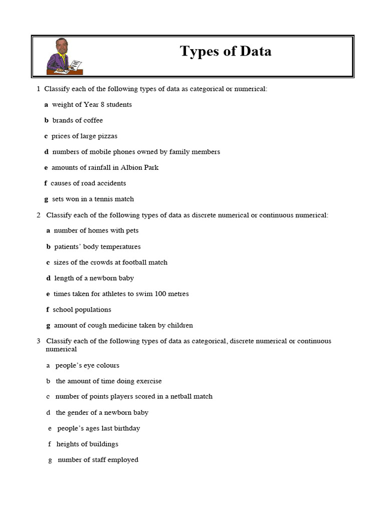 1 Types of Data | PDF