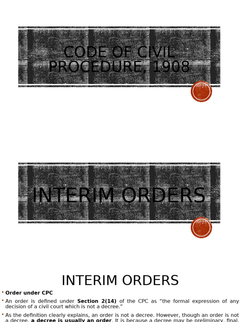 6 - Interim Orders | PDF | Injunction | Lawsuit