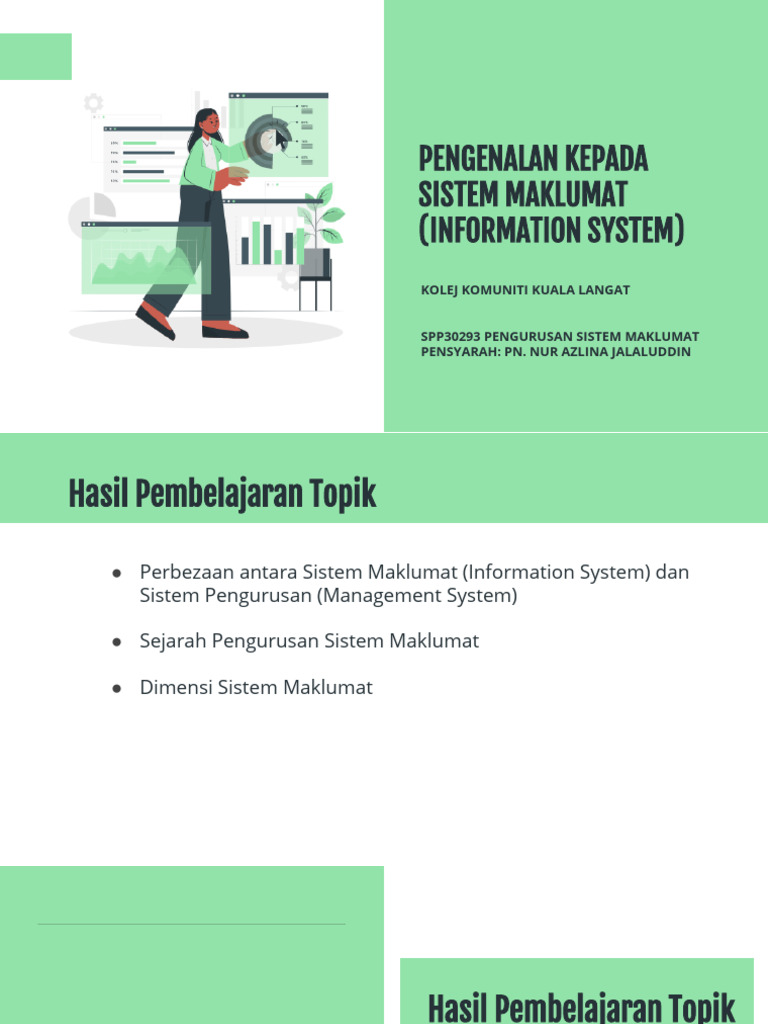 Nota Sistem Maklumat Bab 1 | PDF