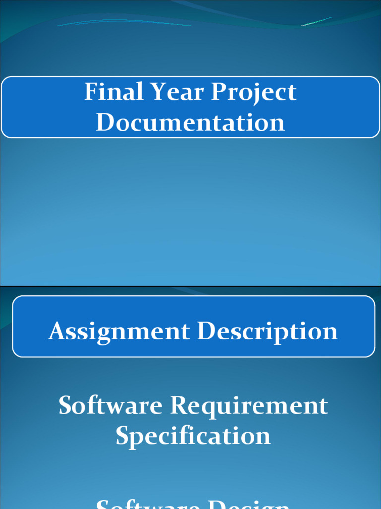 Final Year Project Documentation Guide | PDF | Specification (Technical Standard) | System