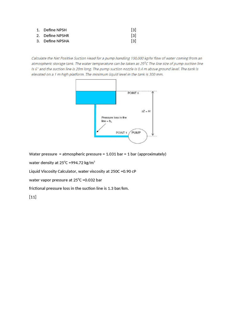 Copy of Assignment 1 NPSH | PDF