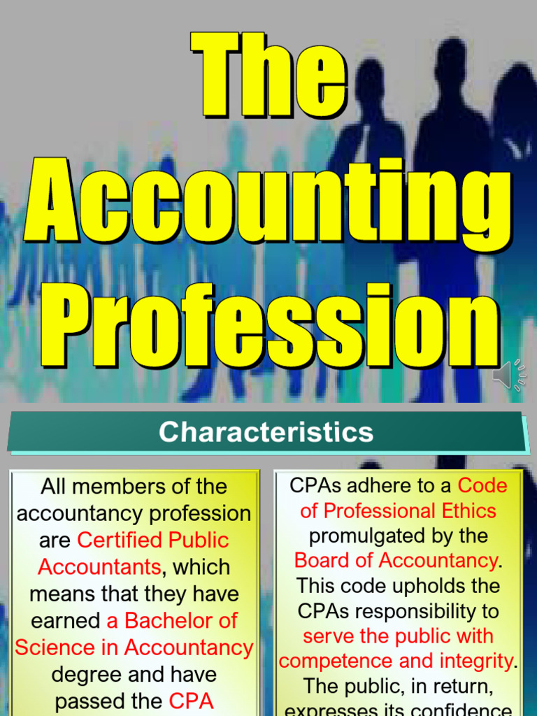 Overview of the Accounting Profession | PDF | Certified Public ...