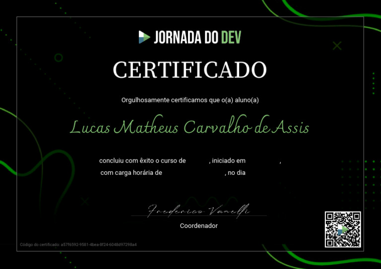 Certificado HTML5 | PDF