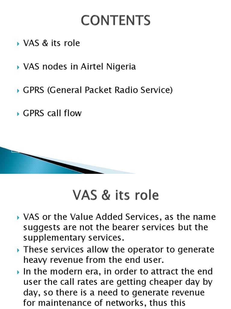 VAS | PDF | Telecommunications Standards | Computer Network