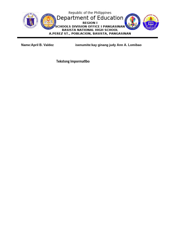 PT1 OCC Speech Outline Template | PDF