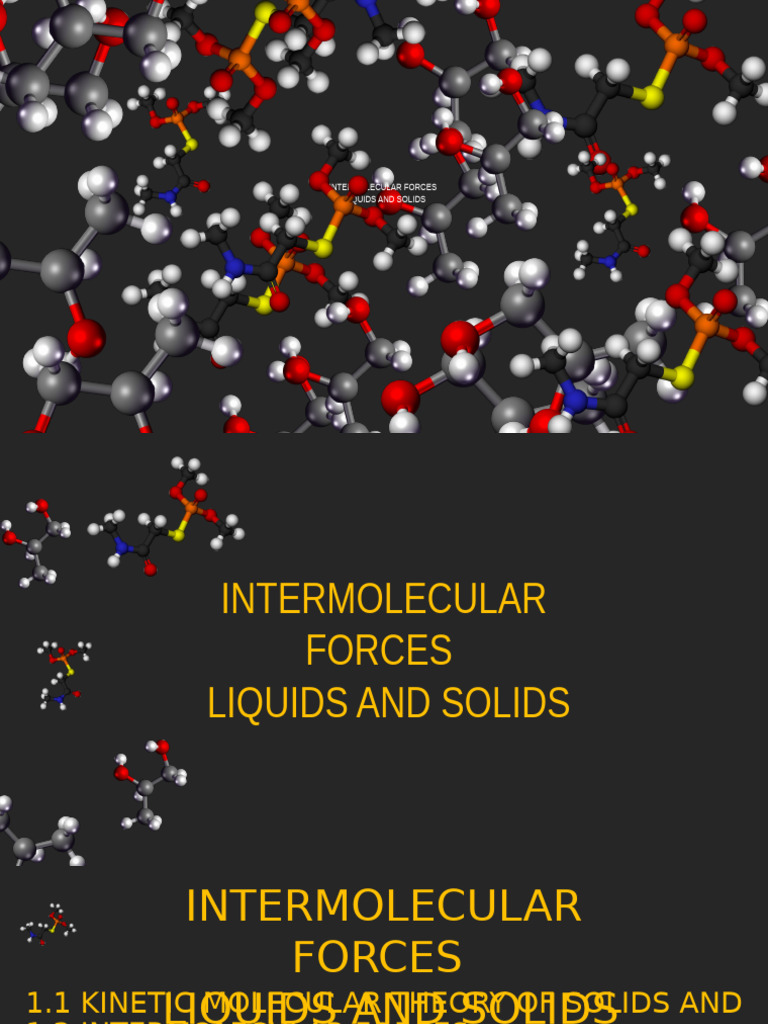 Intermolecular Forces | PDF | Intermolecular Force | Chemical Bond