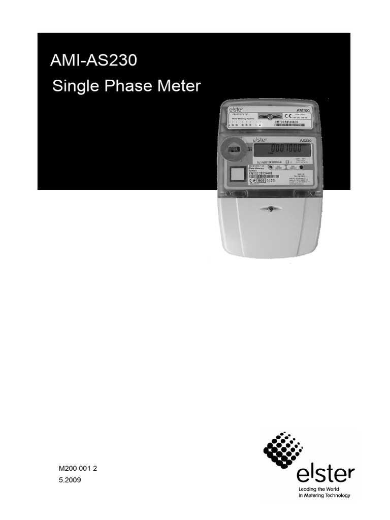 Elster As230 Manual For Website | PDF | Electrical Engineering ...