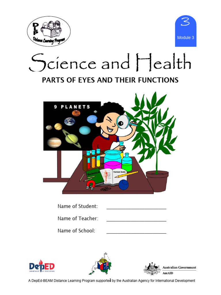 Science 3 DLP 3 - Parts of Eyes and Their Functions | PDF | Eye | Cornea