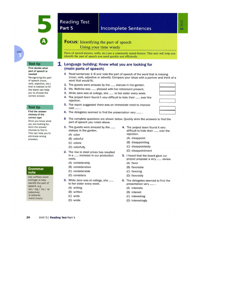 Units 5-6-7 (Reading) | PDF