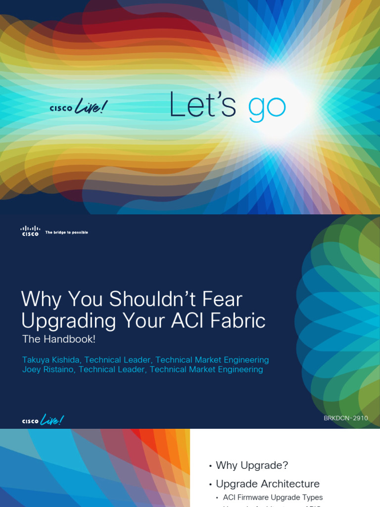 ACI Fabric Upgrade Best Practices Guide | PDF | Booting | Routing