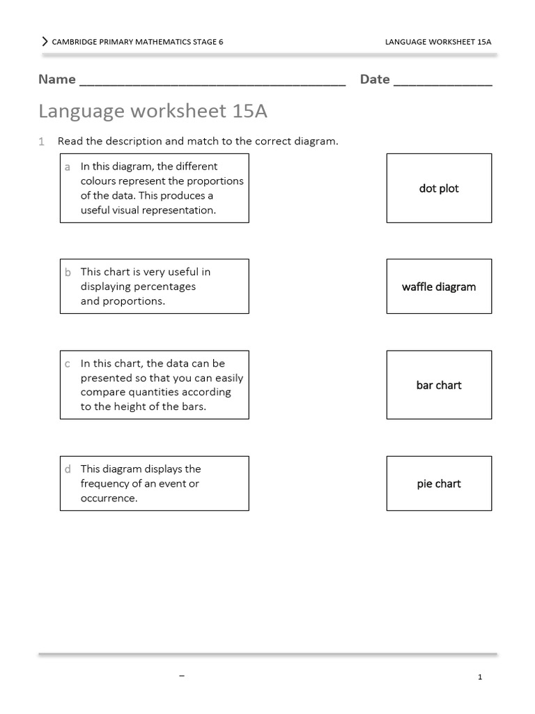 Cambridge Primary Math Stage 6 Worksheet | PDF