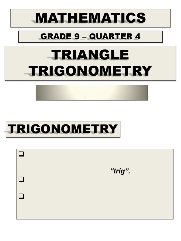 Six Trigonometric Ratios | PDF | Trigonometric Functions | Trigonometry