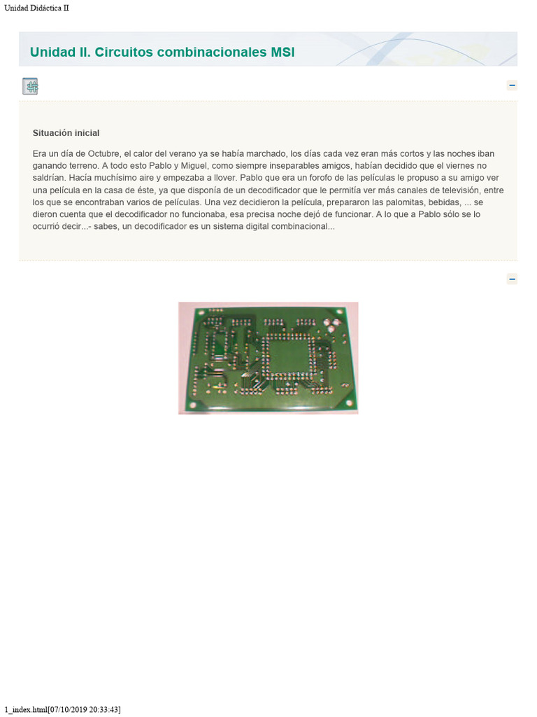 UD2_Circuitos_combinacionales_MSI | PDF | Puerta lógica | Álgebra de Boole