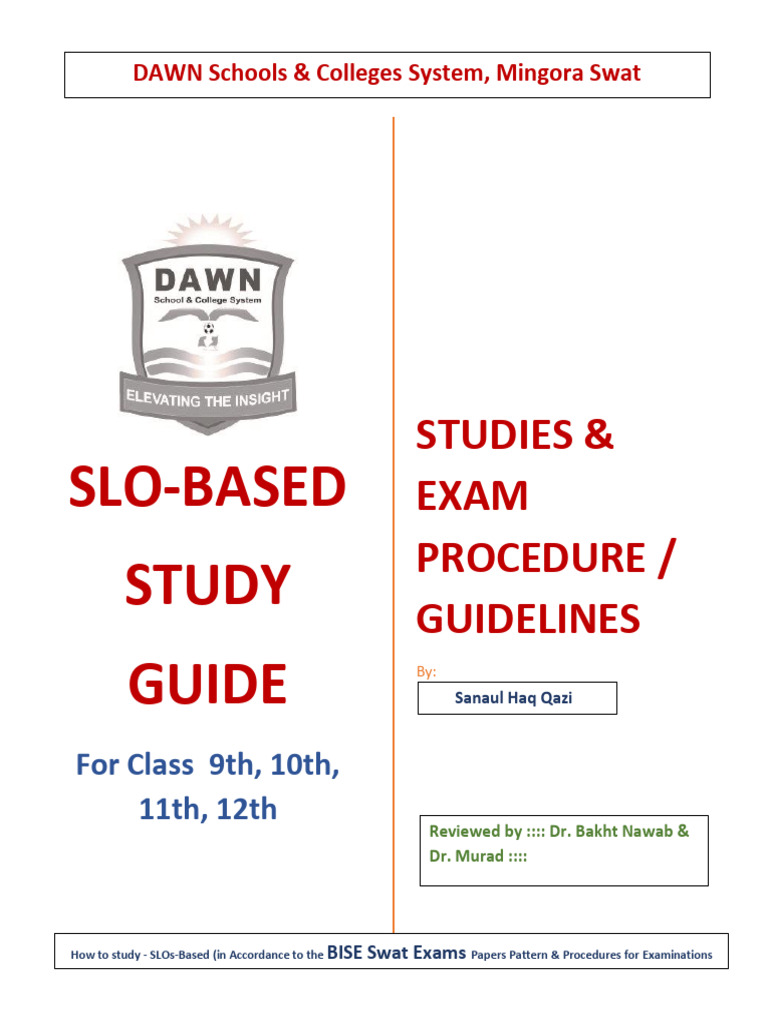 SLOs-based-guidelines-1 | PDF | Reading Comprehension | Critical Thinking