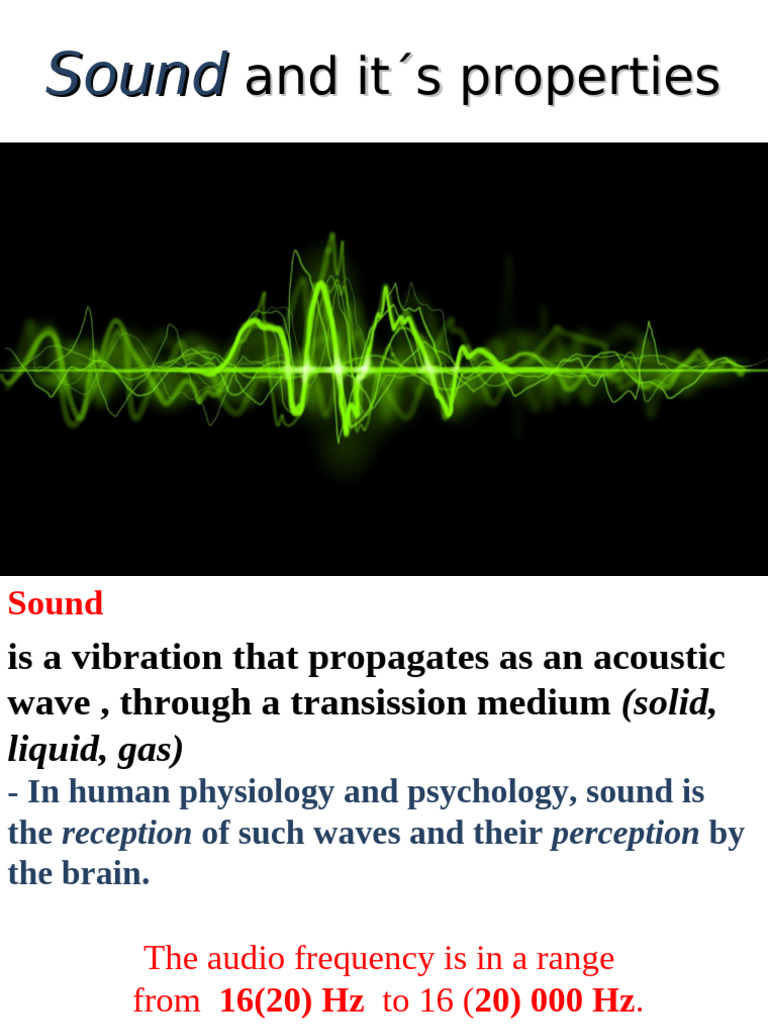 Understanding Sound Properties and Types | PDF | Sound | Pitch (Music)