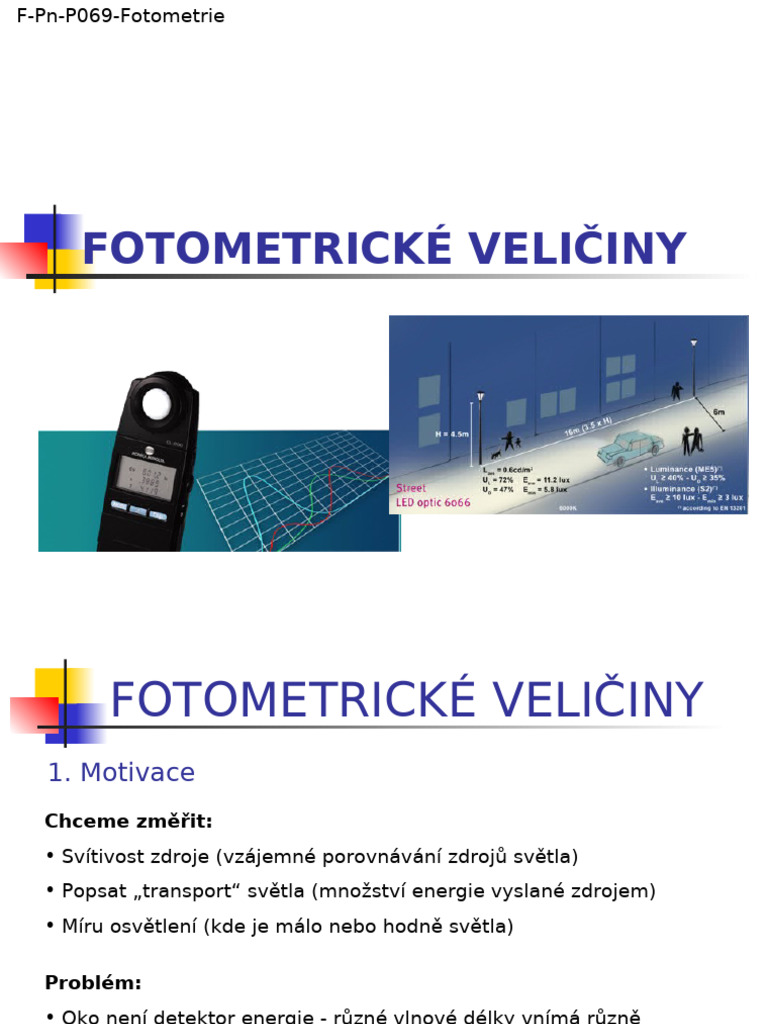Fotometrie A Radiometrie | PDF