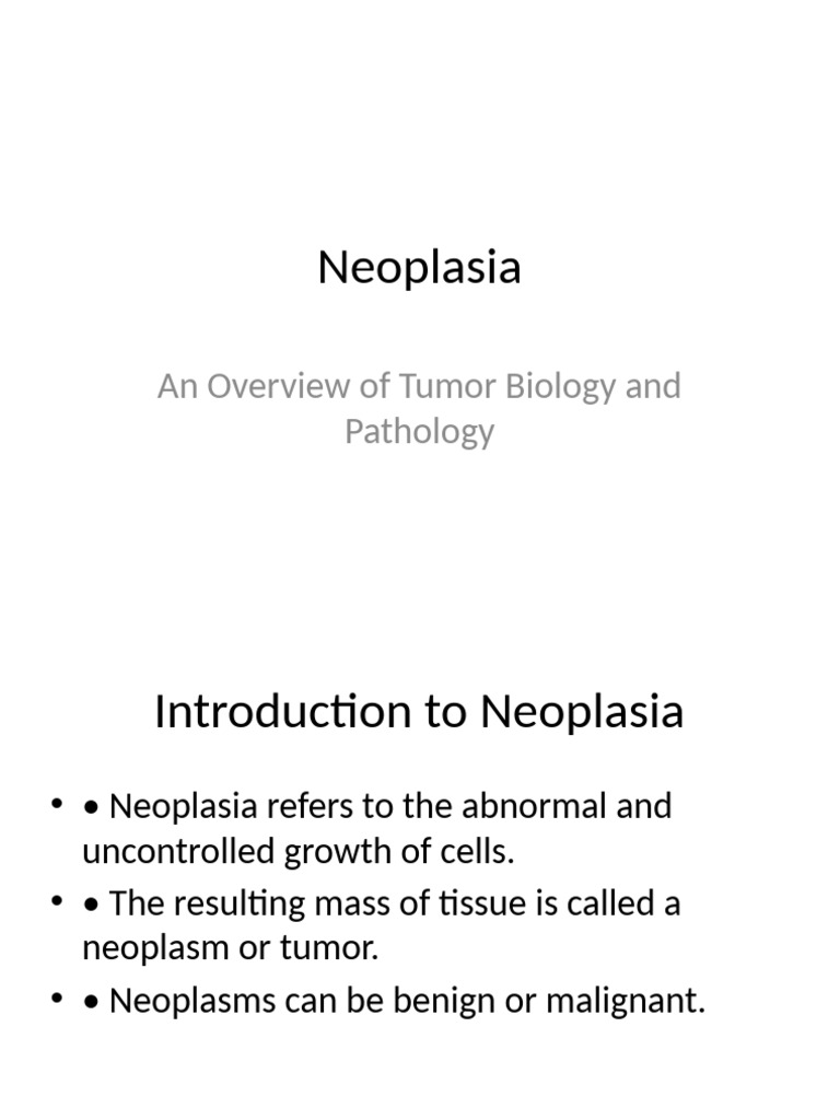Neoplasia Presentation | PDF