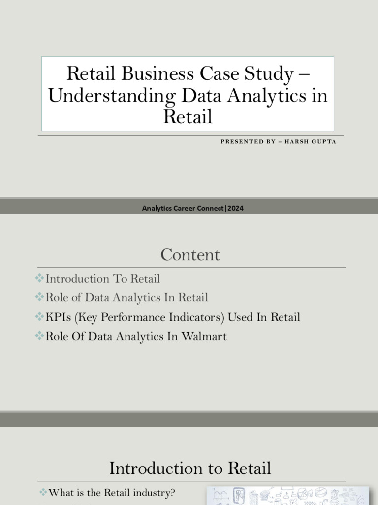 Data Analytics in Retail Insights | PDF | Retail | Pricing