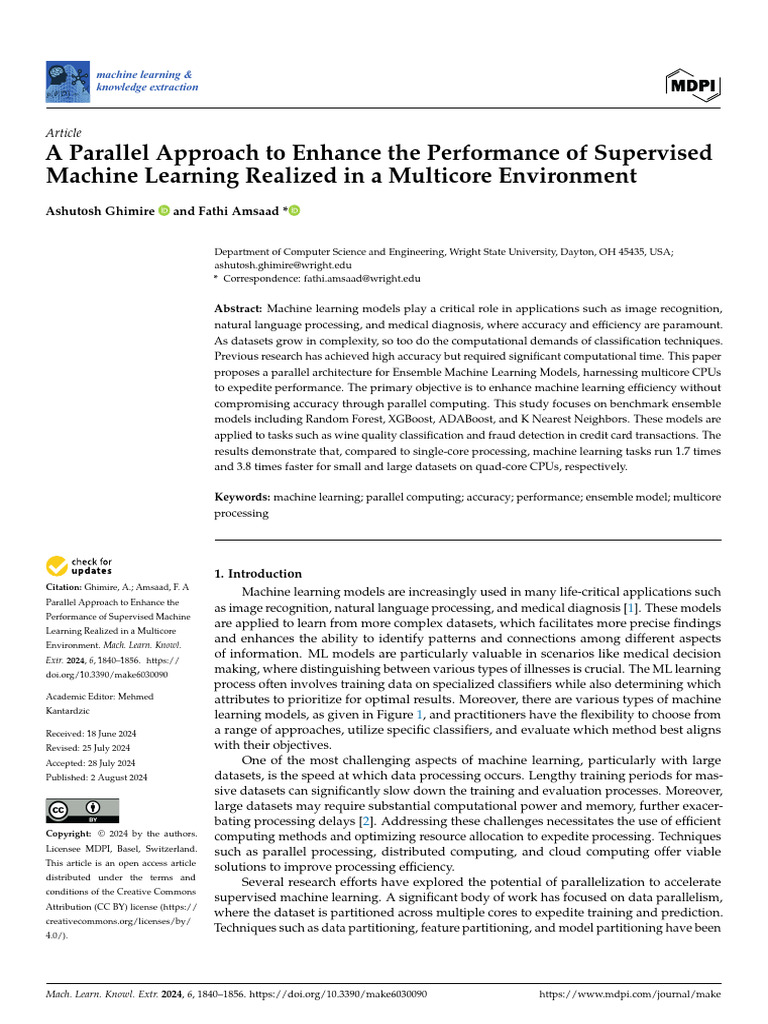 make-06-00090-v2 | PDF | Machine Learning | Parallel Computing