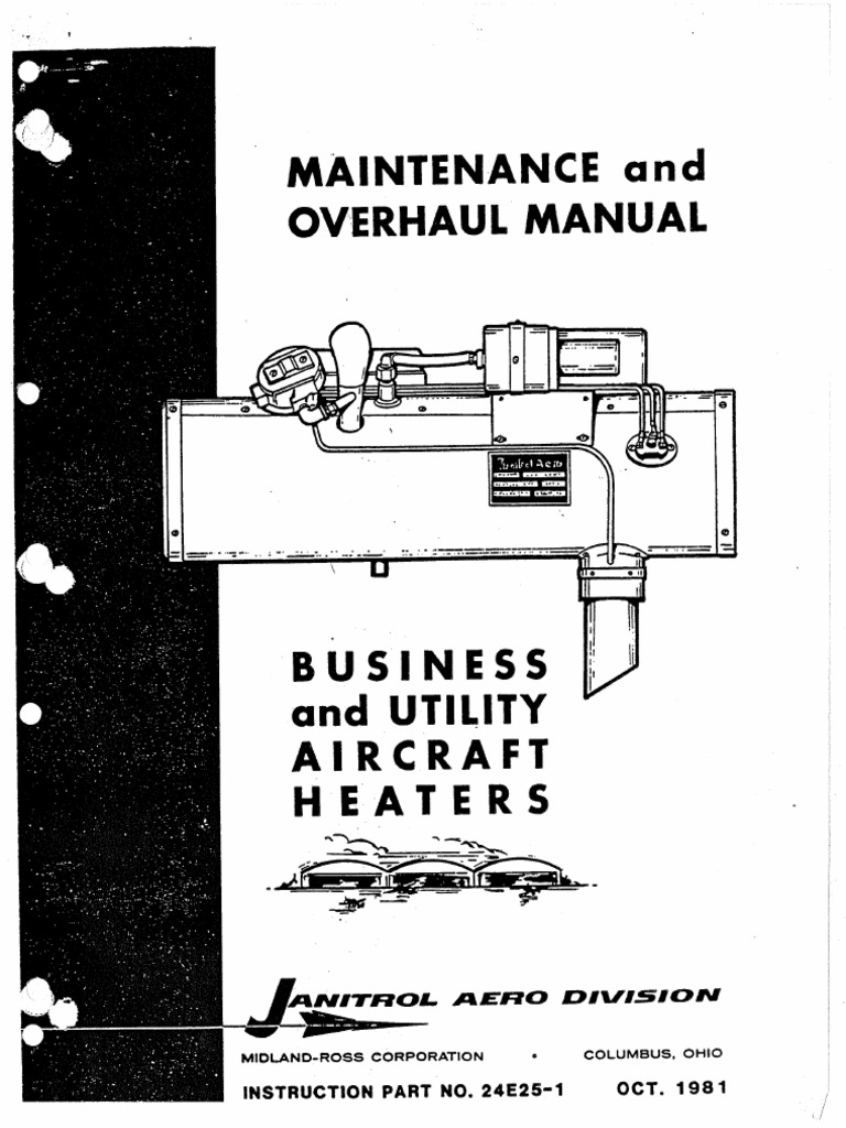24E25-1 - Maintenance and Overhaul Manual Janitol | PDF