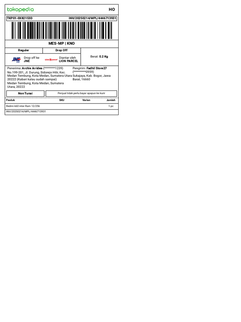 Shipping Label | PDF