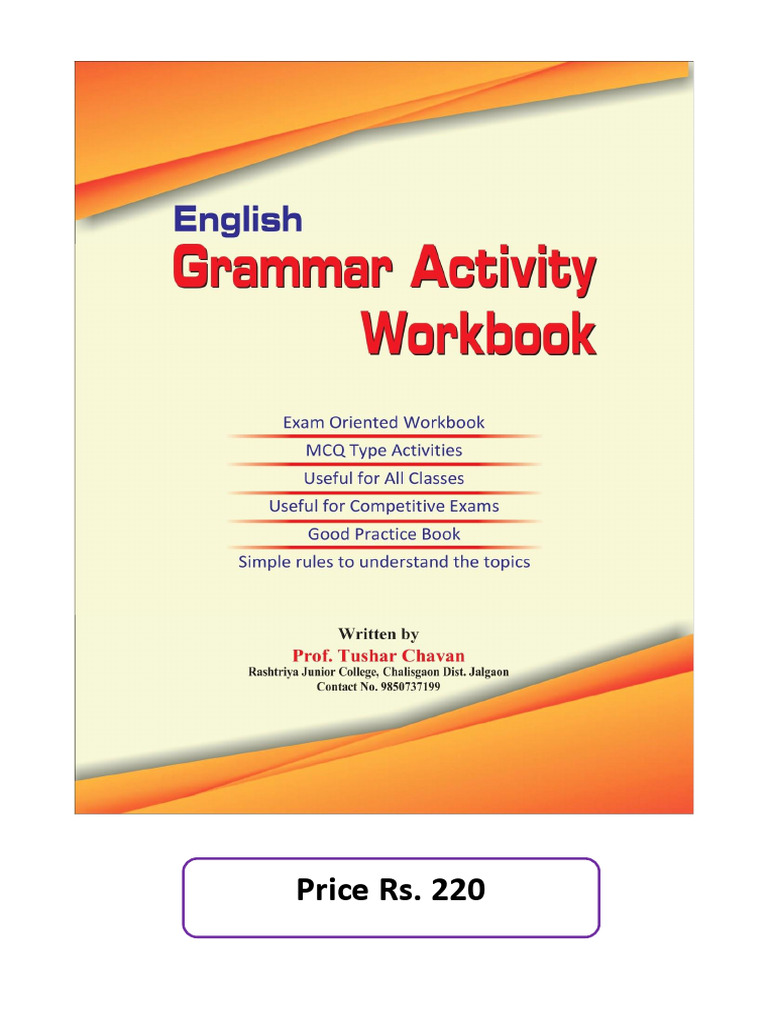 Demo of Grammar Activity Workbook by Prof. Tushar Chavan | PDF | Clause | Syntax