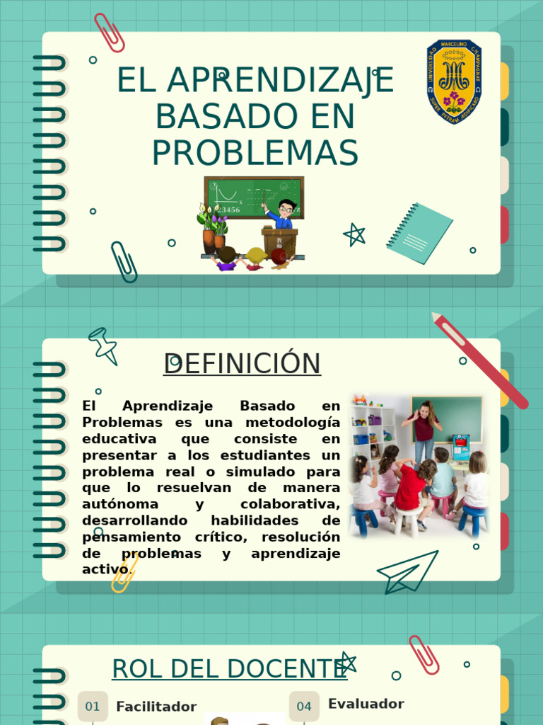 Aprendizaje Basado en Problemas | PDF | Pedagogía | Conocimiento procedimental