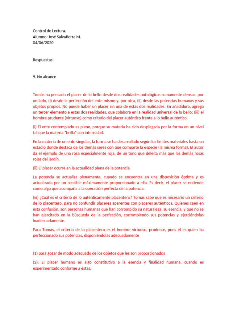 Salvatierra - P9 | PDF | Placer | Tomás de Aquino